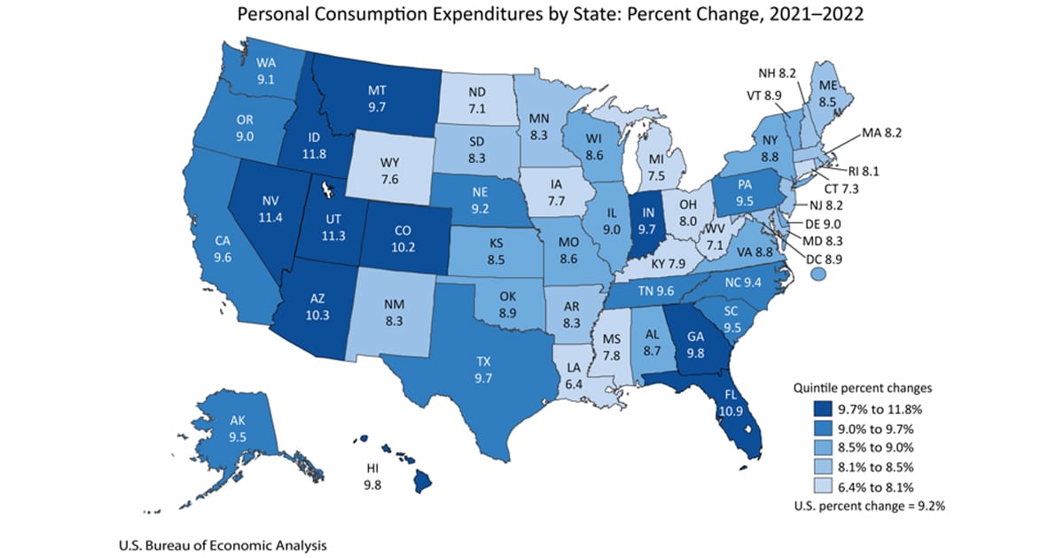 Inflation rose the most in these states, data shows - RVIVR